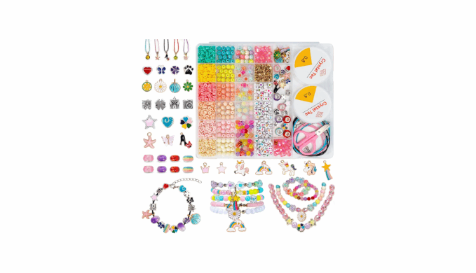 Accevo Unicorn Gifts for Girls, Bracelet Making Kit, 1370PCS Charm ...