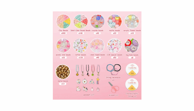 Accevo Unicorn Gifts for Girls, Bracelet Making Kit, 1370PCS Charm ...