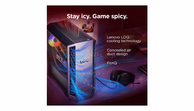 Lenovo - LOQ Tower Gaming Desktop - AMD Ryzen 7 8745HX - 16GB RAM ...