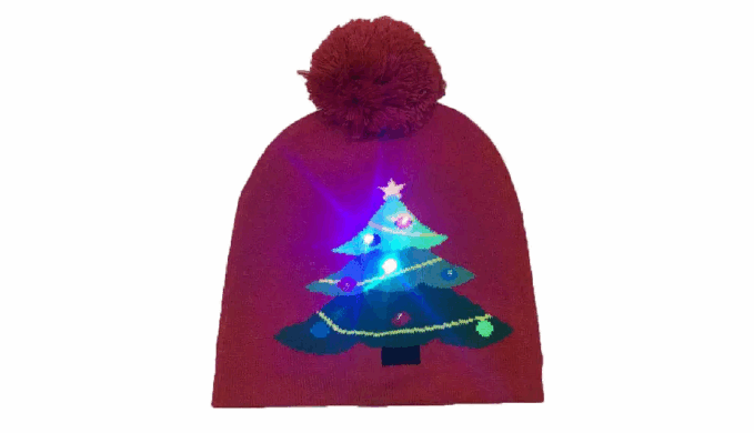LED Light-Up Holiday Party Hats, Festive Colors & Styles Available ...