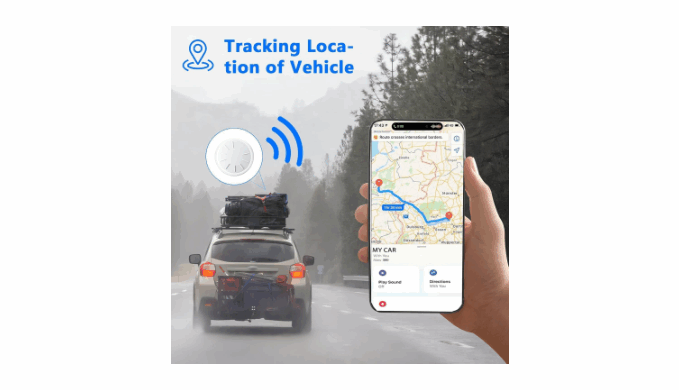 GPS Tracker for Vehicles, 1PCS Real Time GPS Tracker for Car Work with ...