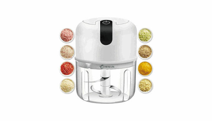 250ML Electric Garlic Chopper, Mini Portable Veggie Choppers, Garlic ...