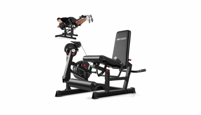 ANCHEER Leg Extension and Curl Machine, Adjustable Leg Curl Machine ...