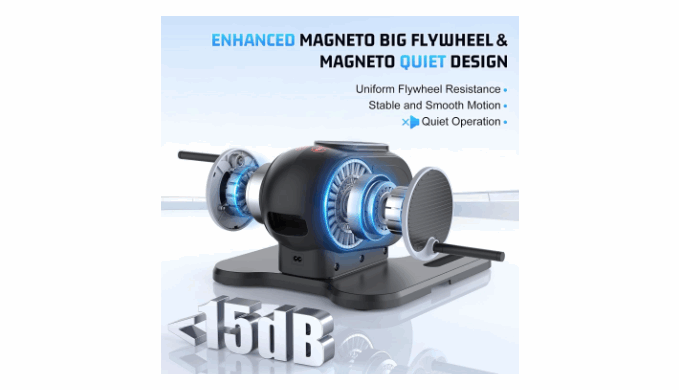 ANCHEER Under Desk Elliptical, 24-in-1 (12 Auto & 12 Manual) Elliptical ...