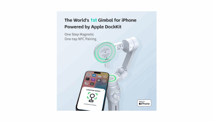 COMITOK MOGO Only for iPhone, Gimbal Stabilizer for iPhone, [MFi ...