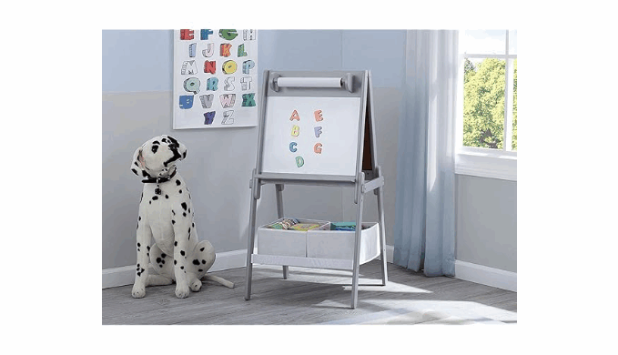 Delta Children MySize Kids Double-Sided Storage Easel -Ideal for Arts ...