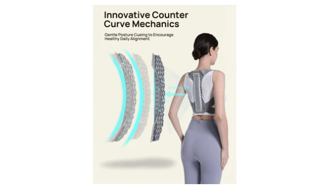 OFIR Innovative Counter-Curve Mechanics Upper Back Brace Posture ...