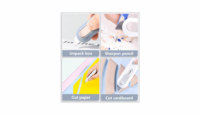 (Buy four and get three free) 7-Pack Portable Box Cutter, Retractable ...