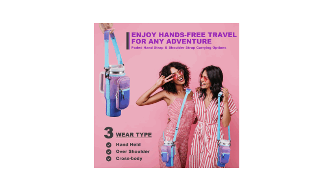 Water Bottle Carrier Bag with Phone Pocket for Stanley 40 & 30 oz ...