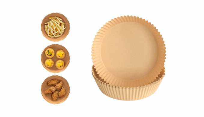 100Pcs Disposable Parchment Paper Trays for Air Fryer Oven - Coupon ...