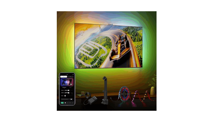 TV Backlight LED 15ft - TV Backlight Sync to Screen PC Monitor for 55 ...