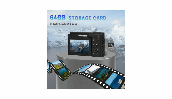 HD Digital Camera for Photography with 64MP WiFi and 3″ Flip Screen ...