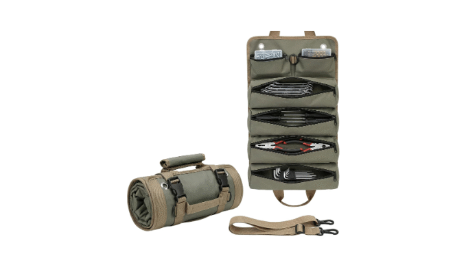 Tool Bag for Hand Tools: 6 Zipper Pockets Keep Tools Sorted - Hang-Open ...