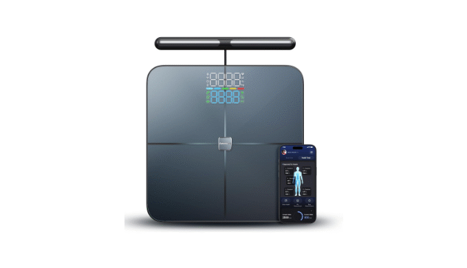 Smart Scale for Body Weight, 8-Electrode Larger Platform Digital Scale ...