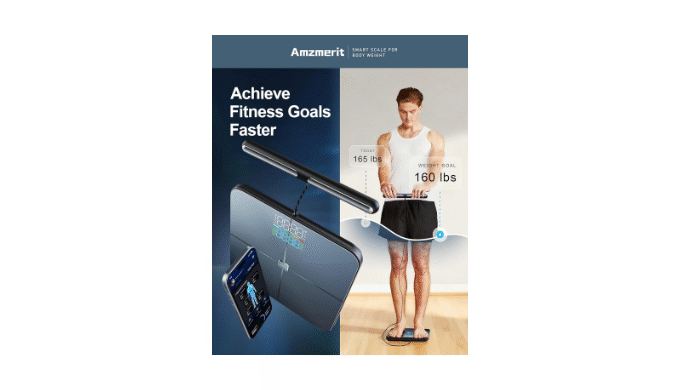 Smart Scale for Body Weight, 8-Electrode Larger Platform Digital Scale ...