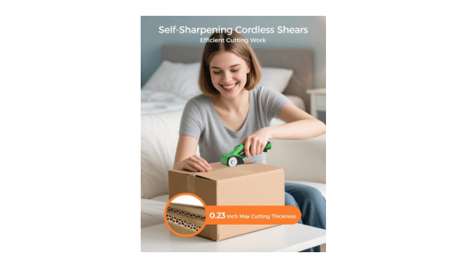 Cardboard Cutter, Rechargeable Cordless Electric Scissors, 4V Upgrade ...