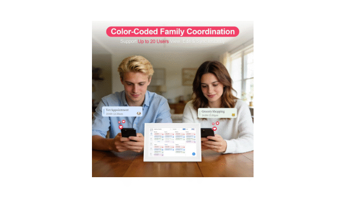 10.1’’ Smart Digital Calendar - Interactive Touch Screen, HD Display ...